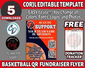 Basketball QR Fundraiser – C and D Designs Co Shop