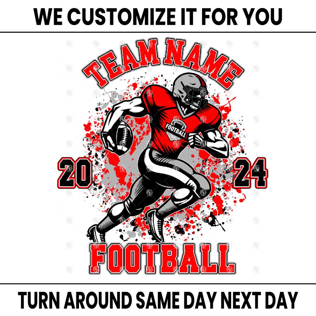 Custom Football Player Design – C and D Designs Co Shop