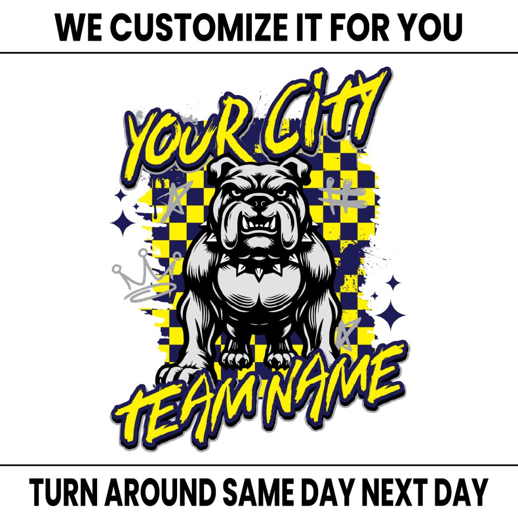 Custom School Mascot Retro Design – C and D Designs Co Shop