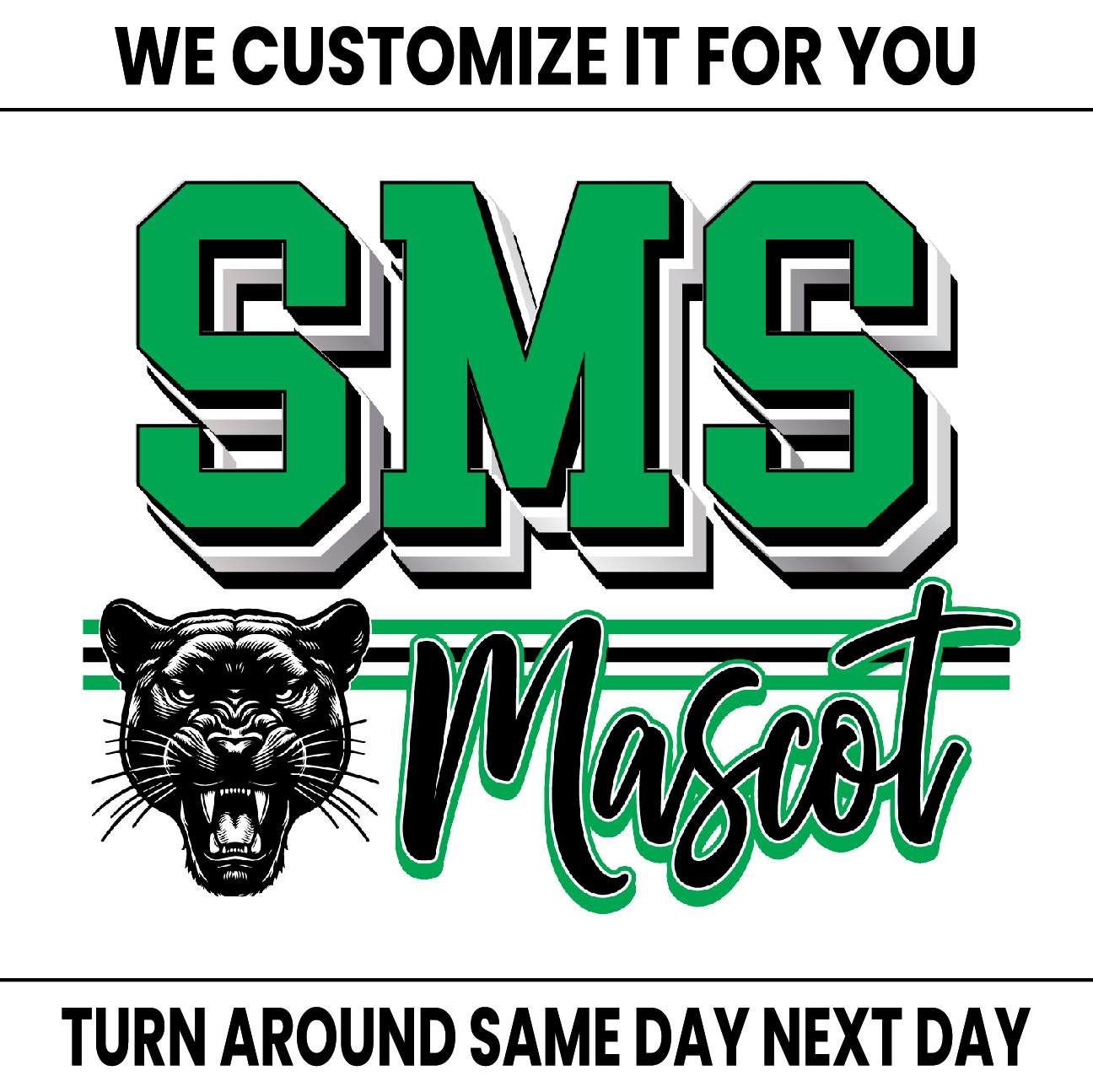 Custom School Mascot Design – C and D Designs Co Shop