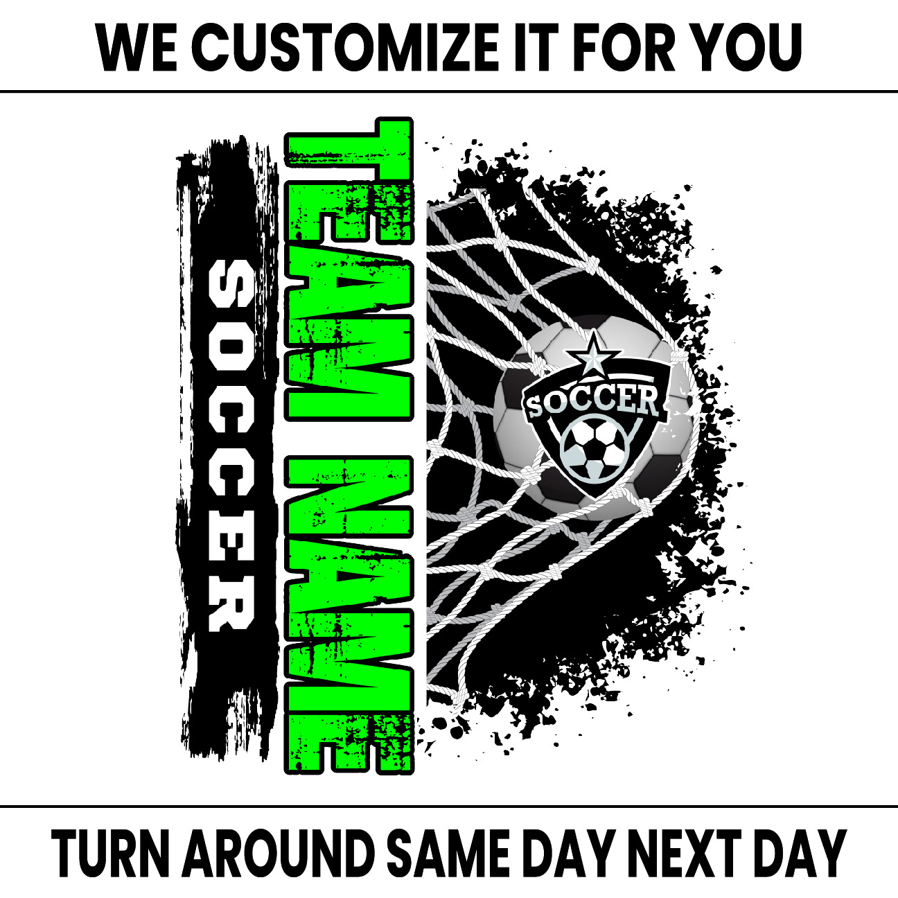Custom Soccer Net Paint Splash Design – C and D Designs Co Shop