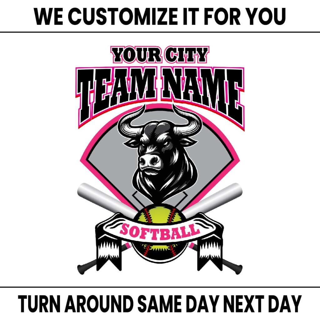 Custom Softball Classic Design – C and D Designs Co Shop