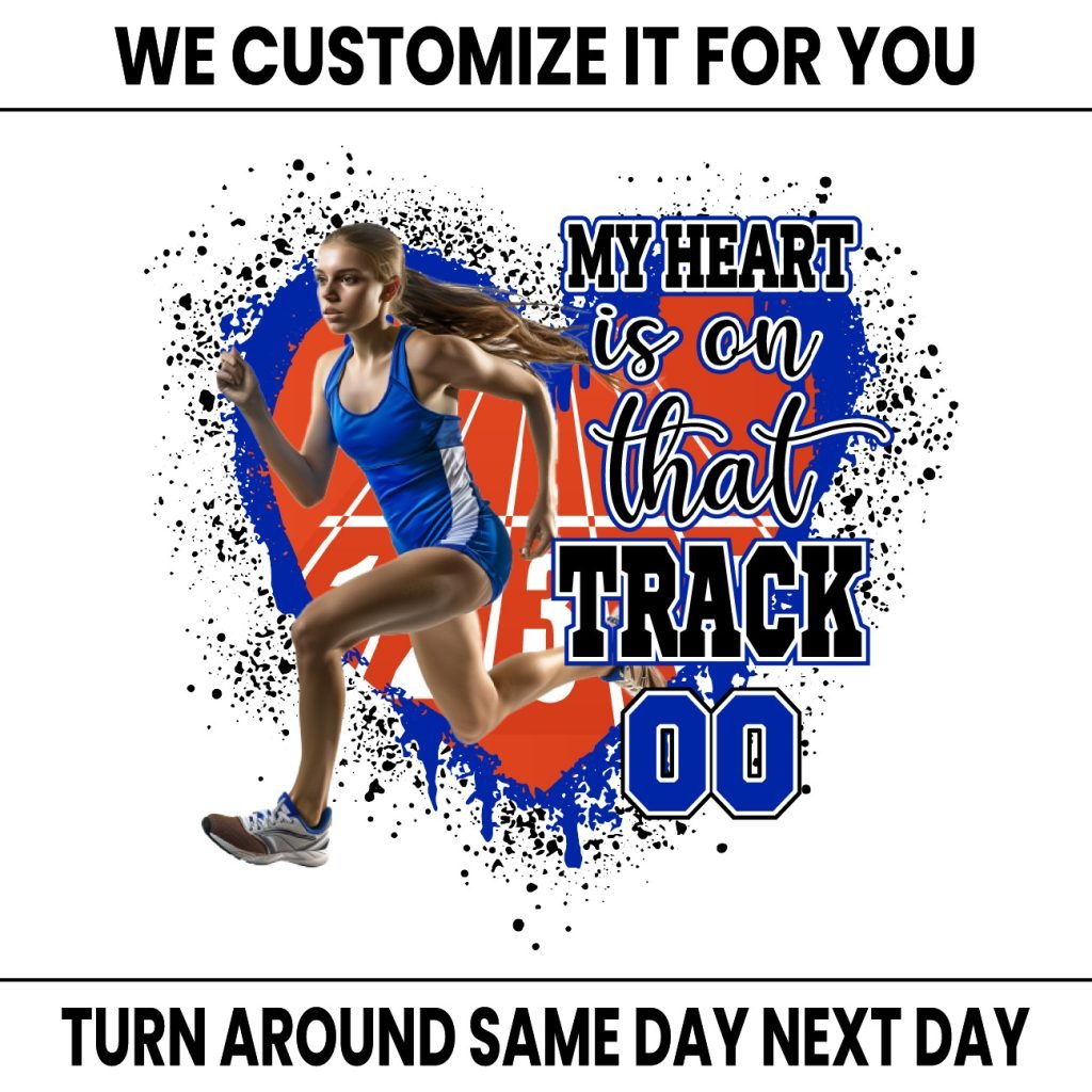 Custom Track And Field My Heart Is On That Track Design – C and D ...